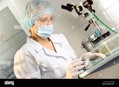 Female Doctor Work In Laboratory Hi Res Stock Photography And Images Alamy