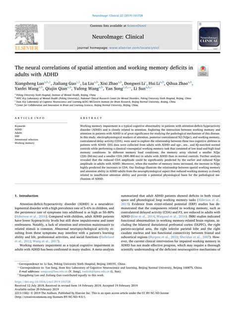 Pdf The Neural Correlations Of Spatial Attention And Working Memory