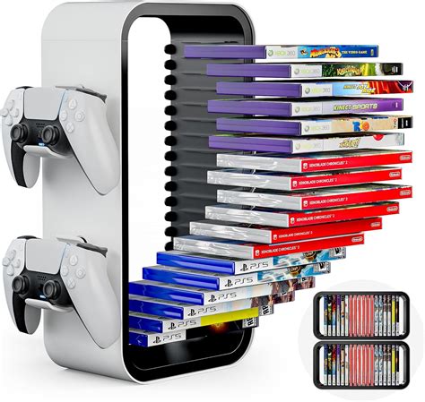 Lytech Video Game Storage Tower Universal Game Holder Rack For Ps5 Ps4