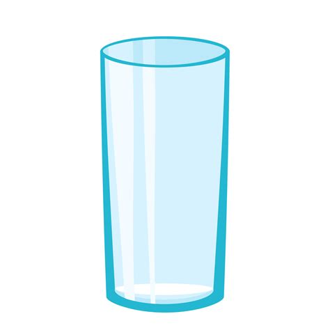 Empty Glass Cartoon Vector 4557584 Vector Art At Vecteezy
