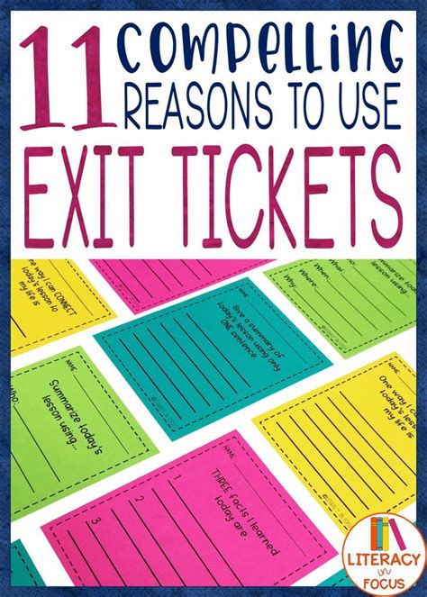 Exit Tickets Serve As A Great Way To Conduct To A Quick And Easy Formative Assessment You Can