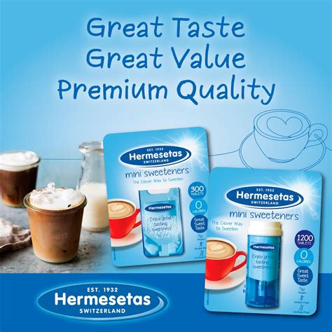 Hermesetas Mini Sweeteners 400pk Tesco Groceries