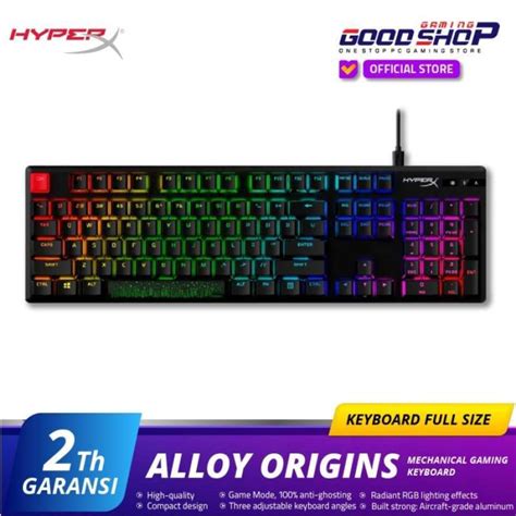 Promo Hyperx Alloy Origins Gaming Keyboard Diskon 9 Di Seller Safka