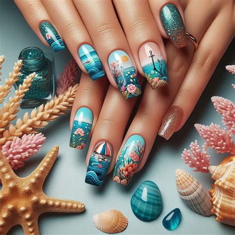 20 Ocean Nail Designs For 2025 Trendy Stylish And Anything But Basic