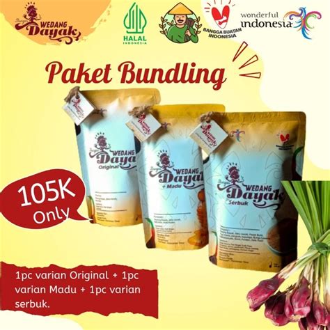 Jual Wedang Dayak Paket Bundling Bawang Dayak Tea Bag Aneka Rasa