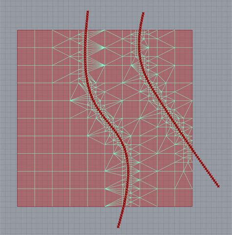 Refinesubdivide Mesh Based On Curves Grasshopper Developer Mcneel