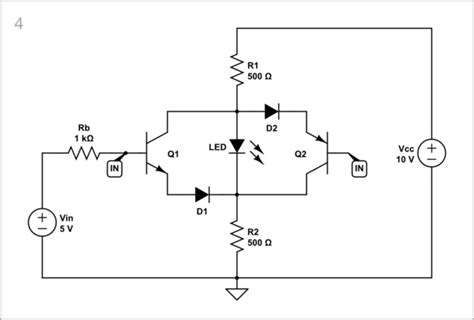 analog window comparator to drive led electrical engineering stack