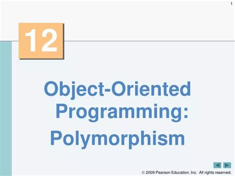 ppt object oriented programming polymorphism powerpoint presentation