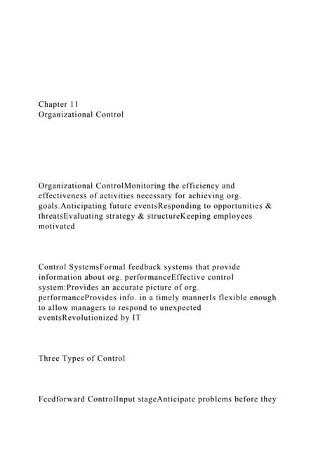 Control Copyright ©2019 Cengage Learning All Rights Reserved Docx