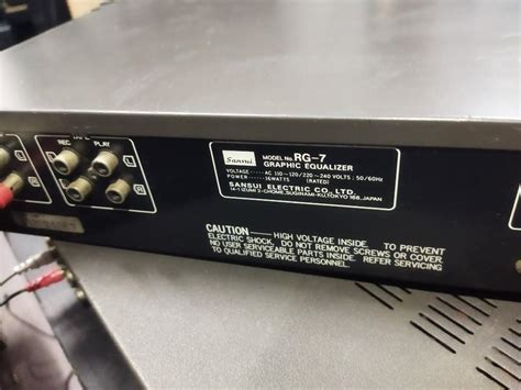 Sansui Rg 7 Graphic Equalizer Consolette Audio Other Audio Equipment