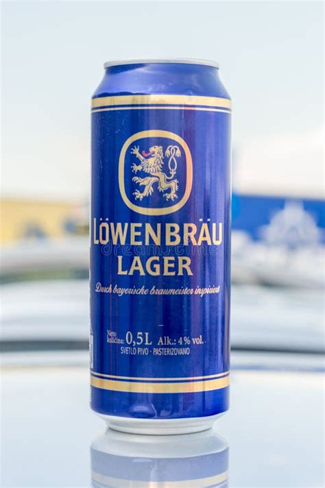 Can Of Lowenbrau Lager Editorial Image Image Of Alcohol 255787005
