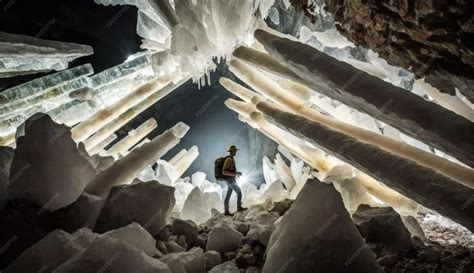 Premium Ai Image Giant Crystal Cave Mexico