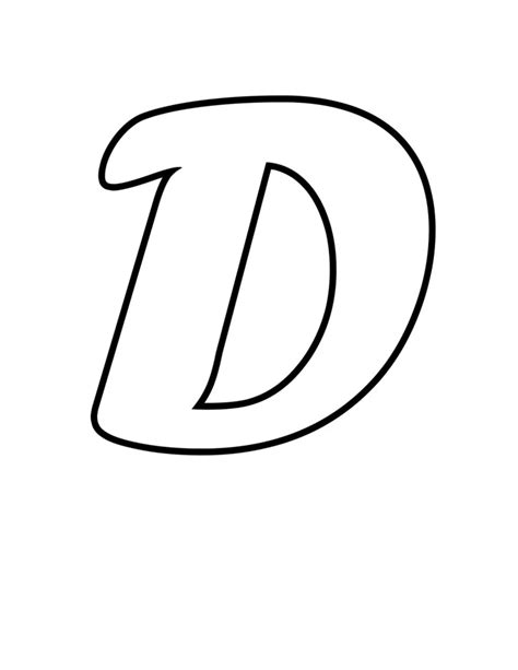 Bubble Letters Lowercase D