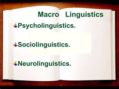 subfields of linguistics pptx science