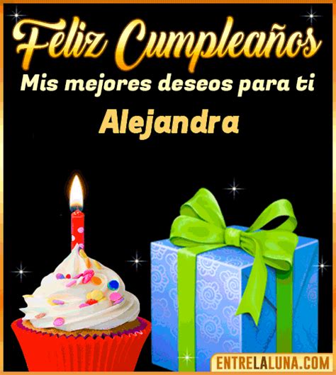 Feliz Cumplea Os Alejandra Gif Felicidades Alejandra