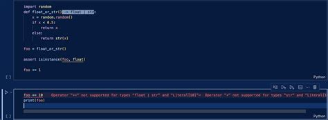 `assert` Statements For Type Checking Dont Persist Across Jupyter Notebook Cells · Issue 4231