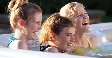 Family Fun Time In The Hot Tub