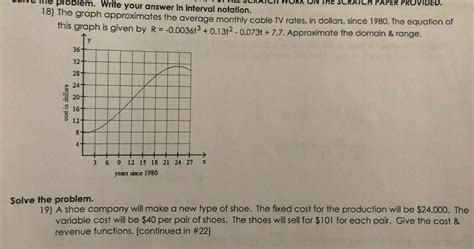 Solved Problem Write Your Answer In Interval Notation ON Chegg