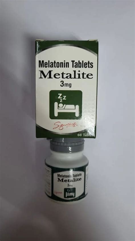 Metalite Melatonin Tablets 3mg Packaging Type Bottle At ₹ 250 Stripe In Nagpur
