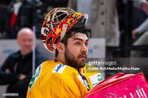 Goalie Stephane Charlin Of Scl Tigers Looks On During The National News Photo Getty Images