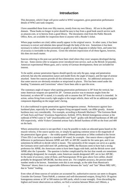 Pdf Wwii Armor Penetration Dokumen Tips