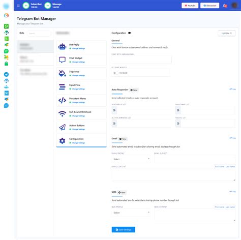 Telegram Bot Configuration BotSailor Doc