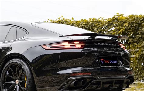Takd Carbon Carbon Fiber Rear Spoiler Wing For Porsche Panamera 4 And 4s
