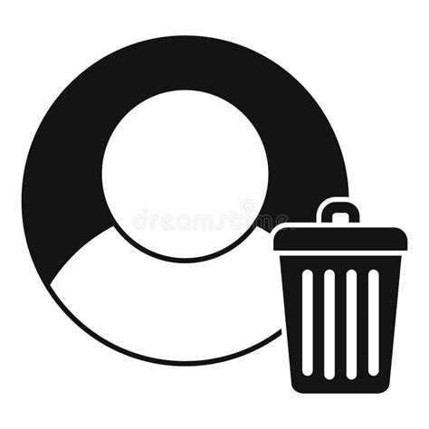 Delete User Icon Simple Vector File Profile Stock Illustration Illustration Of Archive
