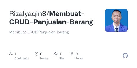 Github Rizalyaqin8membuat Crud Penjualan Barang Membuat Crud