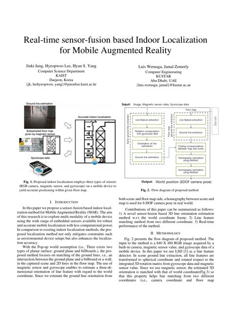 pdf real time sensor fusion based indoor localization for mobile