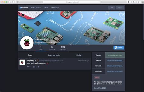 Raspberry Pi Cria O Próprio Servidor Mastodon Rodando Em Um Raspberry