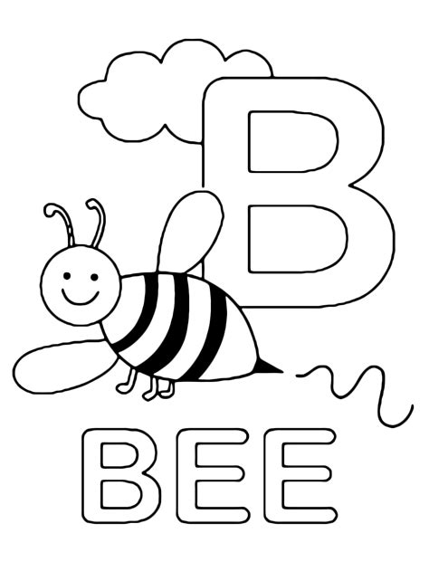 Letters And Numbers B For Bee Uppercase Letter