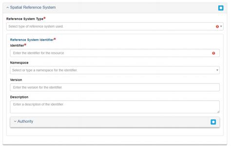 Spatial Reference System · Mdeditor
