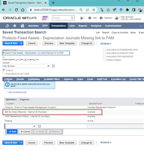 Netsuite Fixed Asset Reconciler Bundle Conversations With Meir Bulman