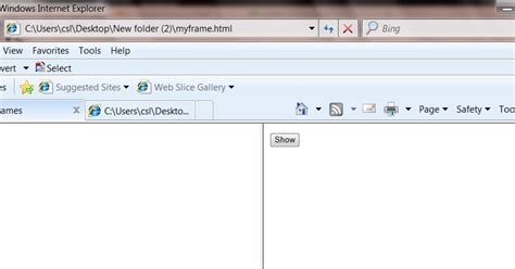 HTML FRAMES HTML Frames Example With Output