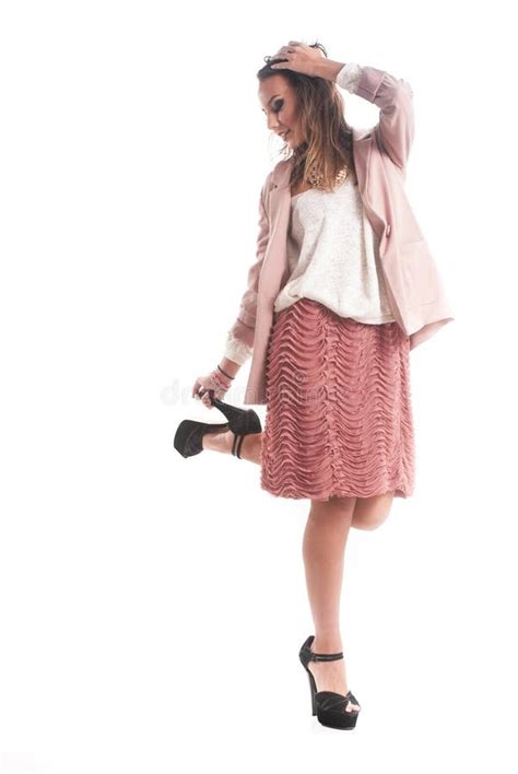 Tall Girl Fashion Concept Stock Image Image Of Glamour Dress 26029115