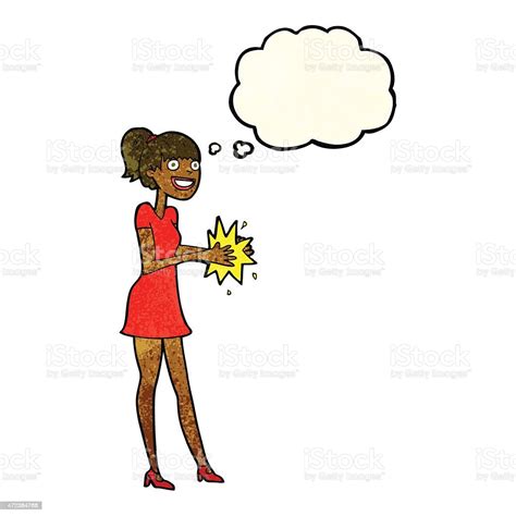 말풍선이 있는 손 클래핑 여자 만화 캐릭터 2015년에 대한 스톡 벡터 아트 및 기타 이미지 2015년 그리기 낙서