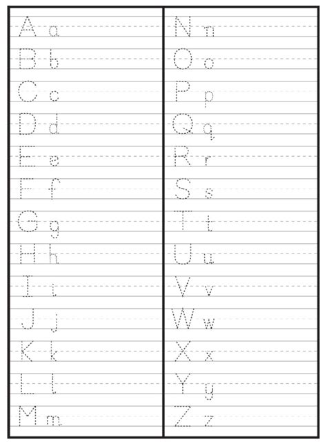Handwriting Free Printable Alphabet Worksheets Printable Worksheets