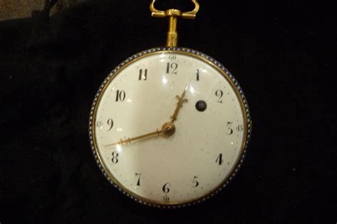 Montre XVIIIeme émaillée En Or. - montres anciennes