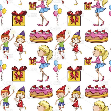 无缝衔接的孩子和派对