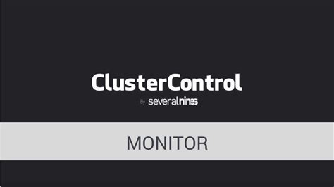 Database Monitoring With ClusterControl Product Demonstration YouTube
