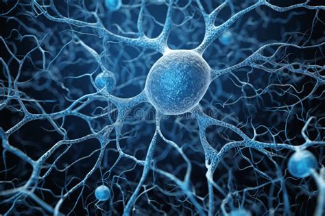 Neuronal Structure Of Brain Generative Ai Stock Illustration