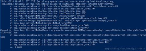 Tomcat本地启动failed To Initialize Component错误 Csdn博客