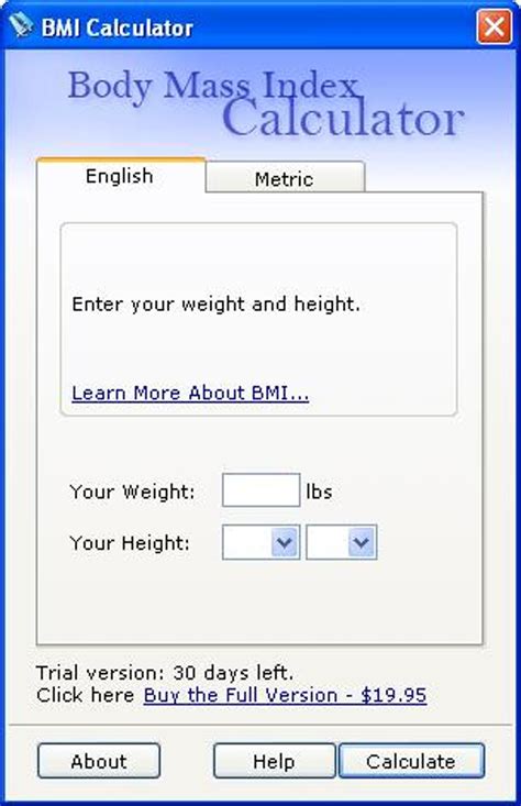 body mass index calculator download