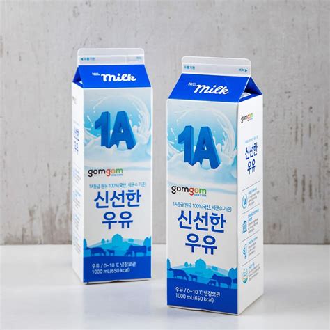 곰곰 신선한 우유 1000ml 2개 우유 곰 의상 코디