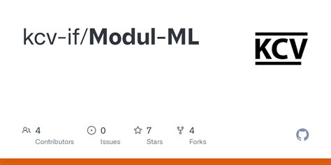 Modul ML README Md At Main Kcv If Modul ML GitHub