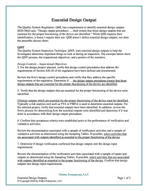Fillable Online Essential Design Output Fax Email Print PdfFiller
