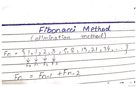 SOLUTION Fibonacci Method In Optimization Theory Studypool
