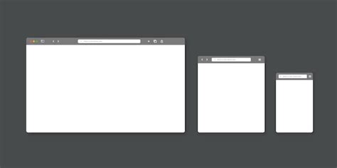 premium vector web browser window template
