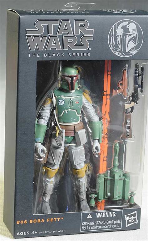 Review And Photos Of Boba Fett And Slave Leia Star Wars Black Action Figures